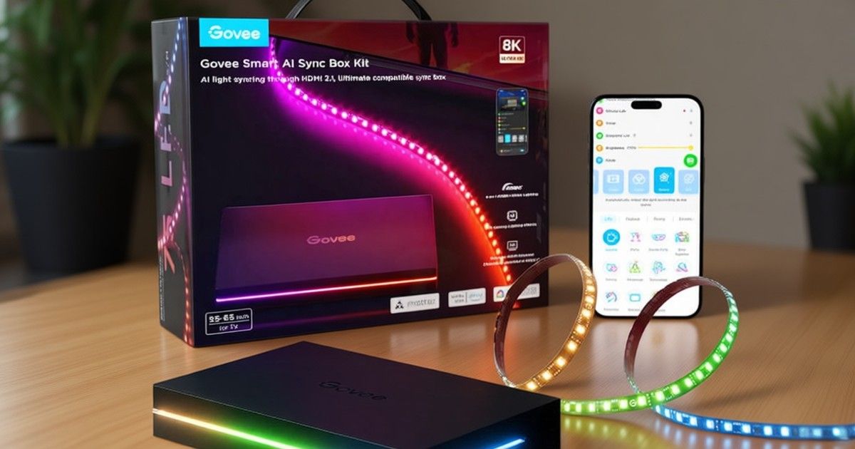 Govee AI Sync Box 2 | HDMI 2.1 8K@60Hz 4K@144Hz Gaming Sync