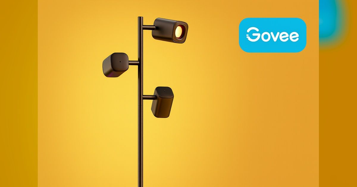 GOVEE H60B2311 RGBWW Tree Floor Lamp — Triple-Head, App & Voice