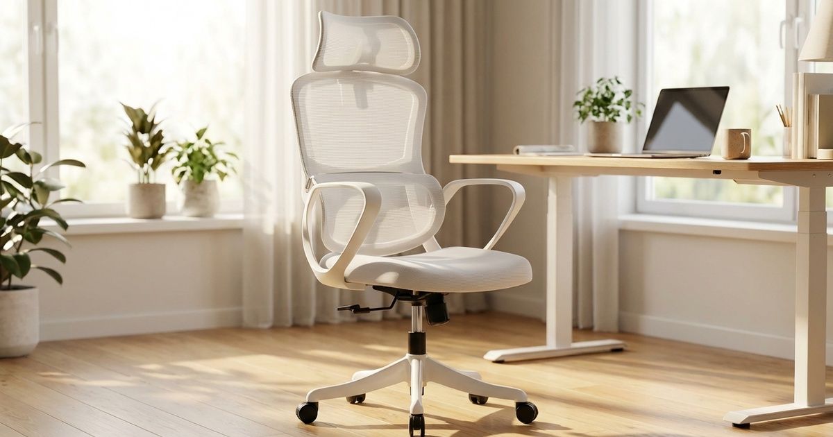 HBADA P103WMA Ergonomic Office Chair — Wide Headrest & Lumbar