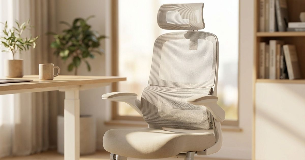 HBADA P1 Pro Teen Chair 40° Lumbar Support Grayish White