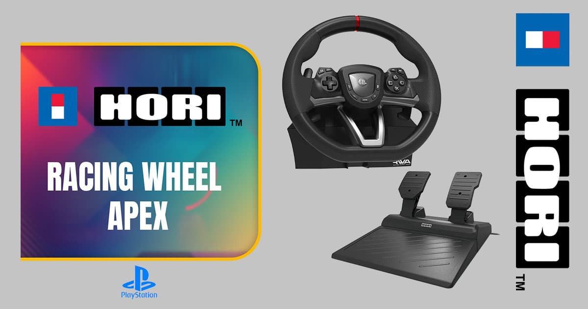 HORI Racing Wheel Apex HOR-SPF-004U — Full-Size PS5 Wheel