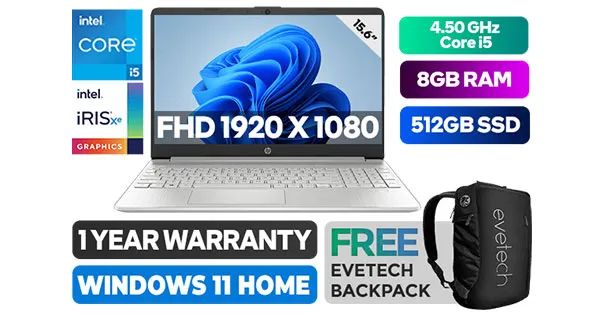 HP 15s-fq4009ni 11th Gen Intel Core i5 Laptop - Powerful Performance