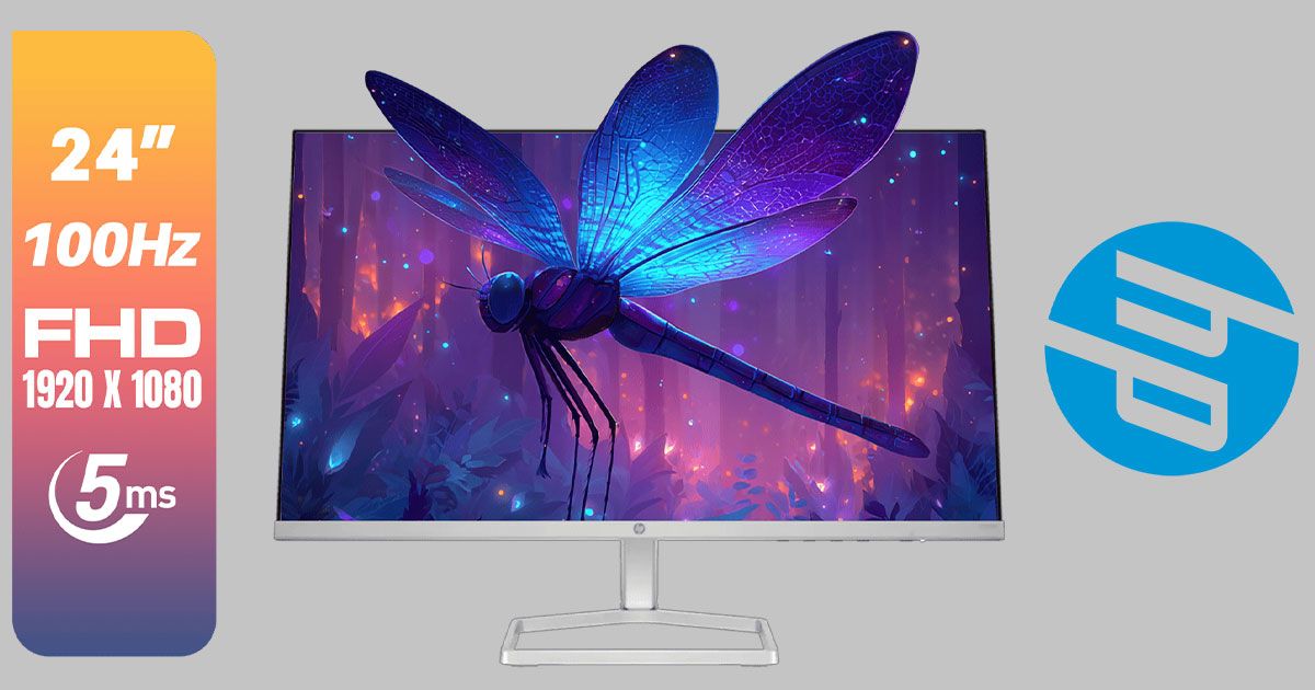HP 524SF G5 24" FHD Gaming Monitor — 1920x1080