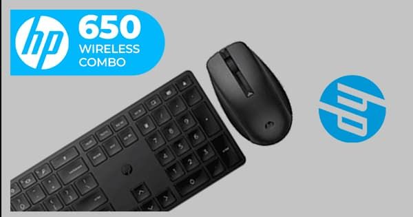 HP 650 Wireless Keyboard and Mouse Combo — Long Battery Life