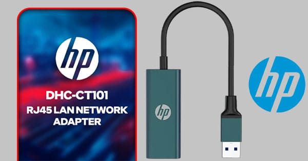 HP DHC CT101 2 IN 1 USB3.0 to RJ45 Lan Adapter - Reliable Connectivity