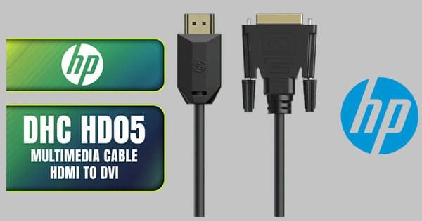 HP DHC HD05 HDMI to DVI 3M Cable - High-Quality Connection