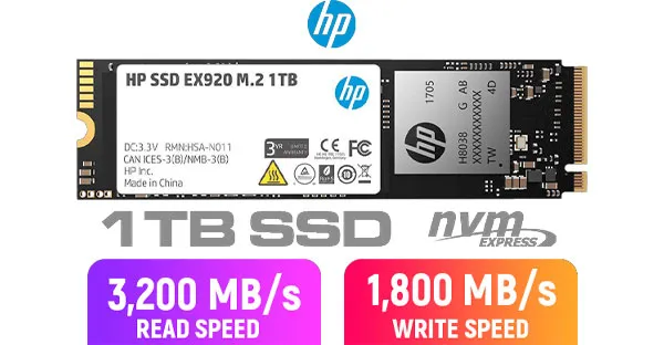HP EX920 M.2 1TB PCl-e NVMe SSD - Best Deal - South Africa
