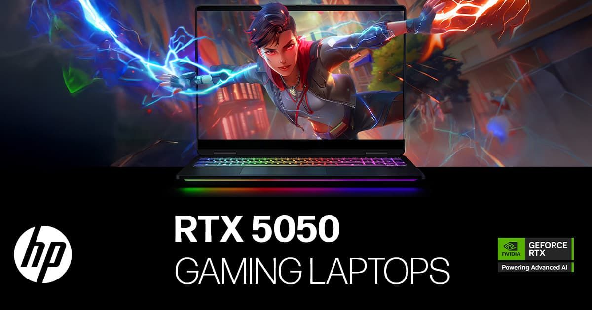 HP RTX 5050 Gaming Laptops - Ultimate Power for Gamers | Evetech