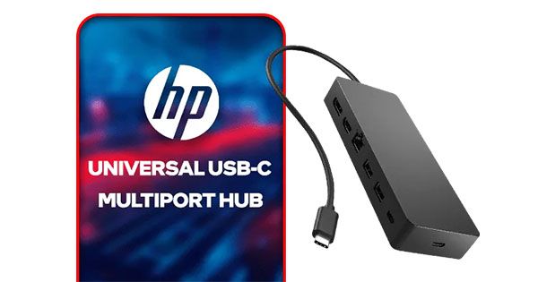 HP USB-C Multiport Hub 50H98AA — Universal Laptop Adapter | Evetech