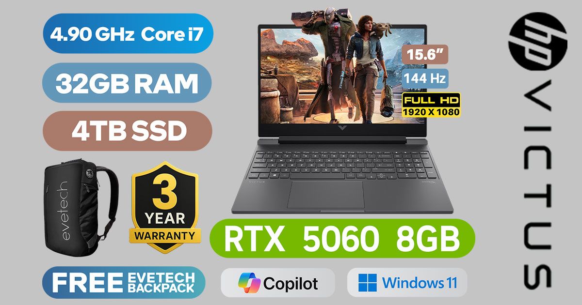 HP Victus 15 32GB/4TB | Performance Gaming Laptop