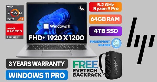 HP ZBook Firefly 14 G11A Ryzen 9 Laptop | 64GB RAM & 4TB SSD | High Performance