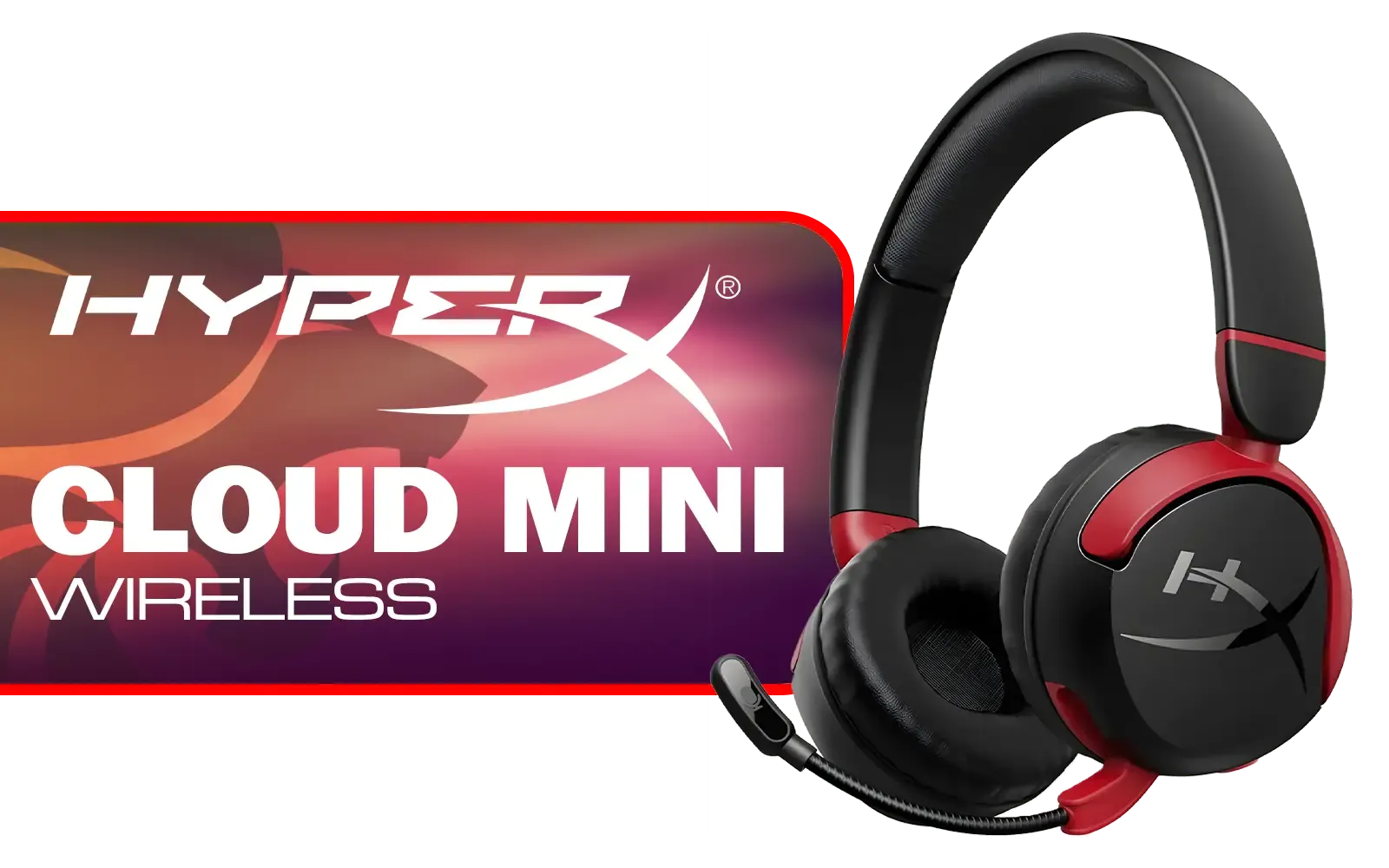 HyperX Cloud Mini Wireless Headset — 25-hr Battery, Kids Gaming