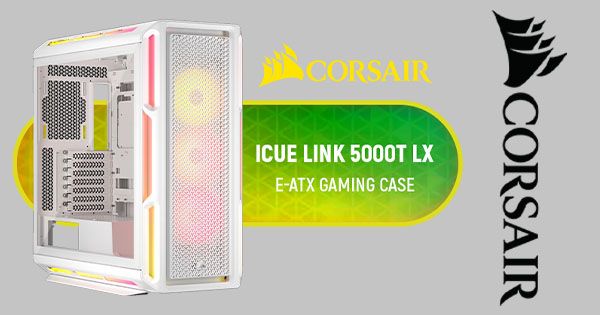 Corsair iCUE LINK 5000T LX RGB Case - White