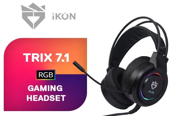 IKON TRIX 7.1 Gaming Headset - Immersive Sound & Comfort for Gamers