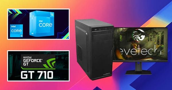 i3-14100F GT 710 Entry Gaming PC | 512GB NVMe