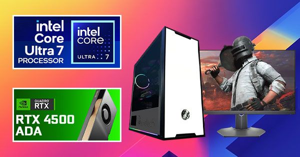 Intel Core Ultra 7 265K 5.5GHz RTX 4500 24GB DDR5 Workstation PC