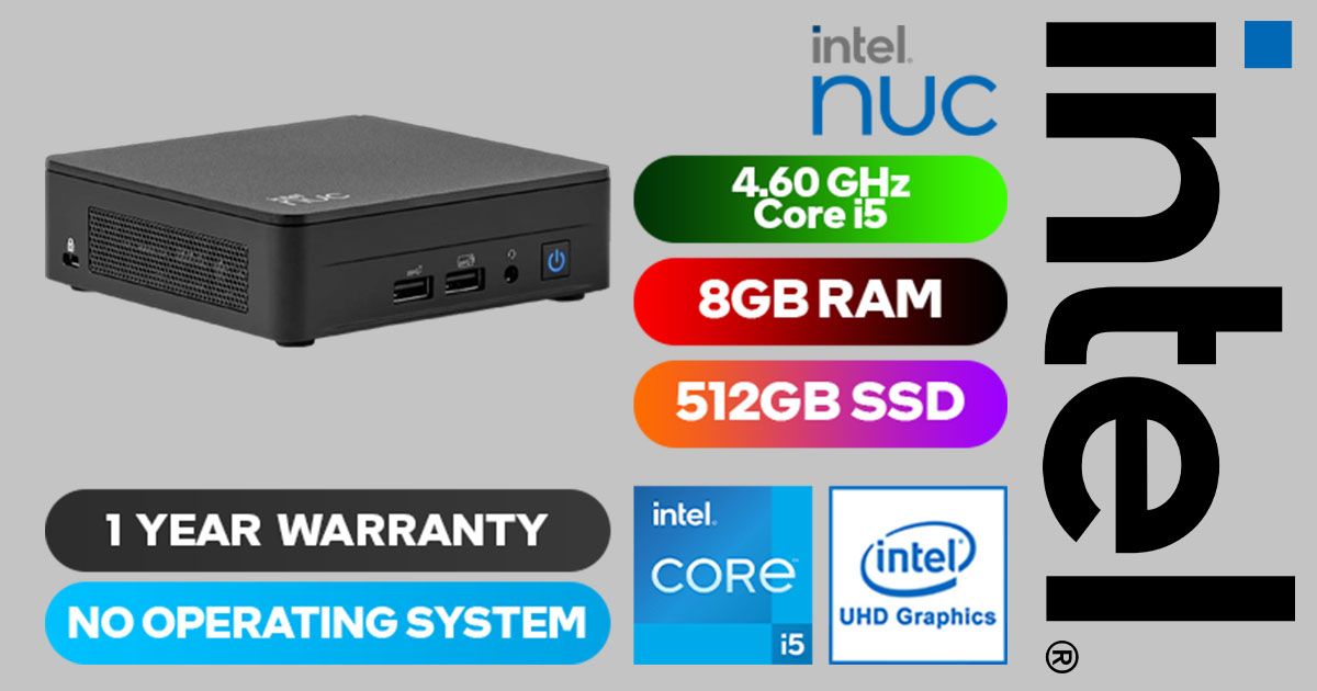 [OPEN BOX] Intel NUC 13 Pro - 13th Gen Core i5 Mini PC Kit | 8GB RAM ...
