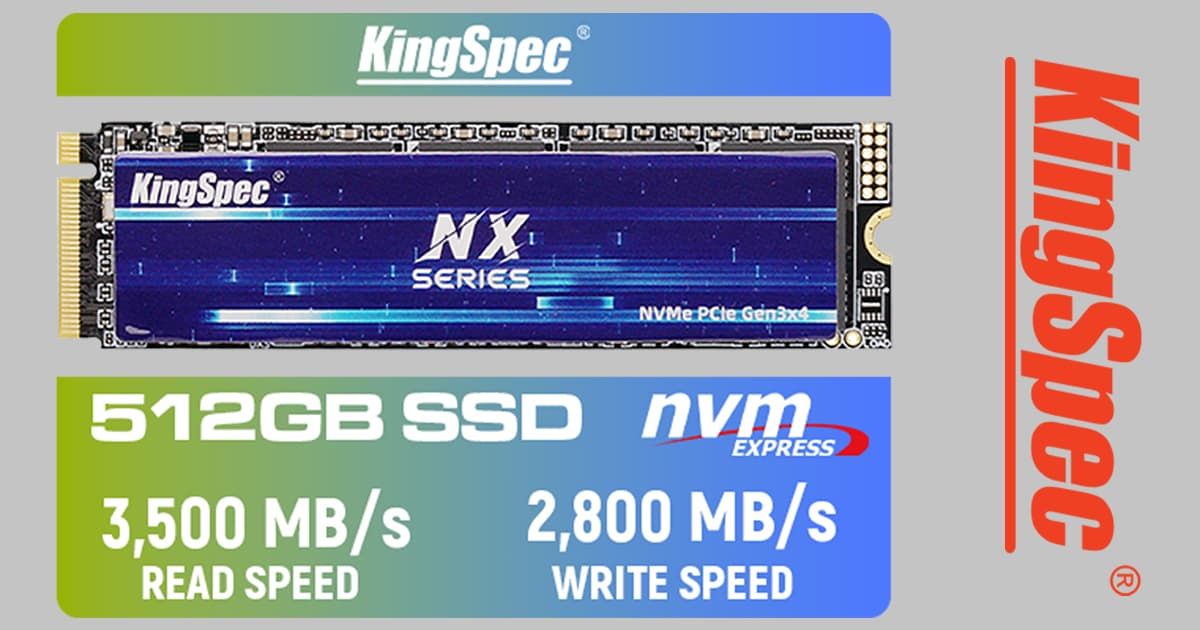 KingSpec NX 512GB M.2 NVMe SSD – High-Speed Storage Solution