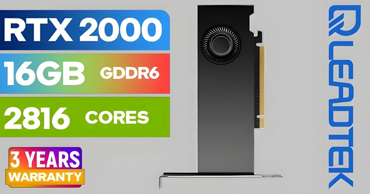 Leadtek RTX 2000 ADA 16GB GDDR6 Workstation GPU