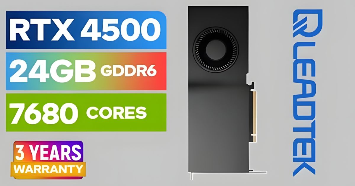 Leadtek NVIDIA RTX 4500 ADA 24GB Workstation GPU