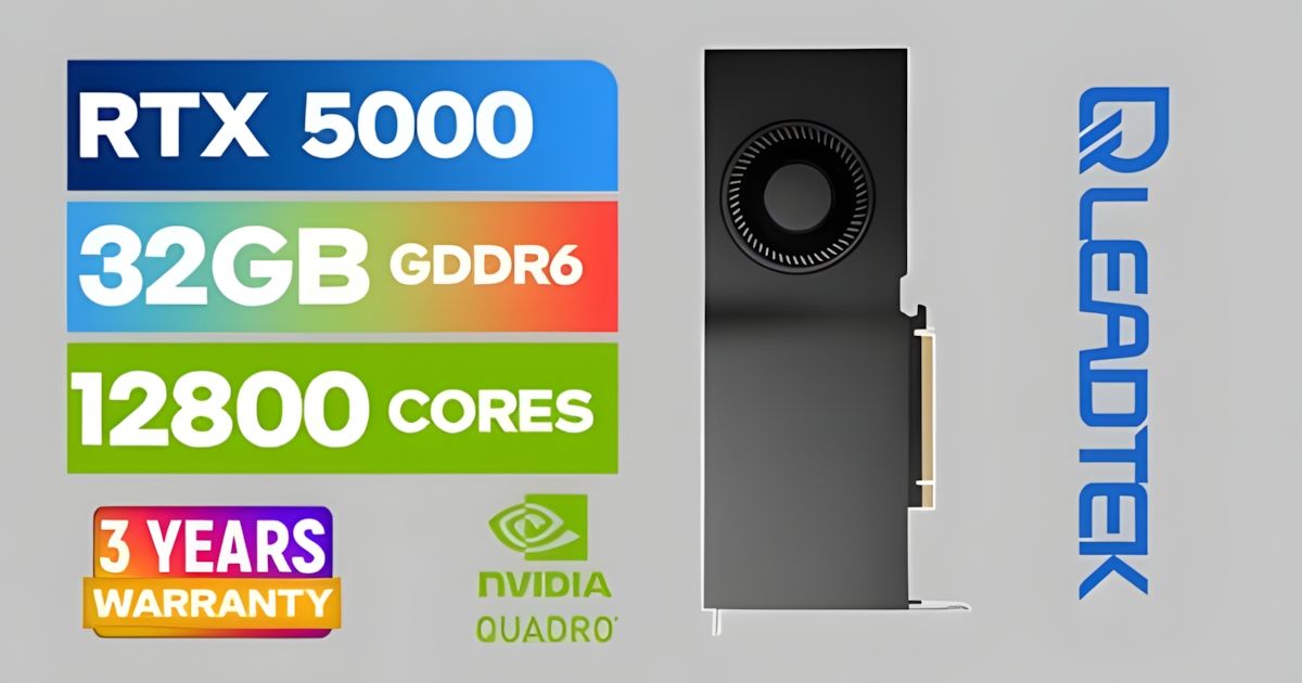 Leadtek NVIDIA RTX 5000 ADA 32GB Workstation GPU