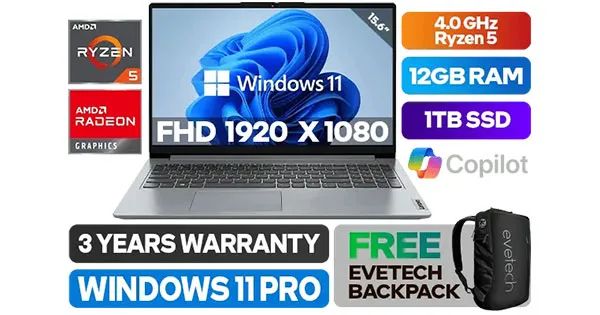 Buy Lenovo IdeaPad 1 15ALC7 Ryzen 5 Laptop - 12GB RAM, 1TB SSD