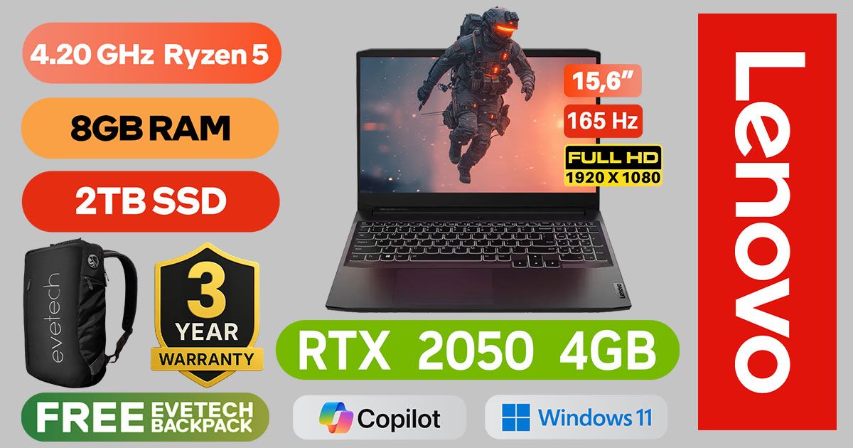 Lenovo IdeaPad Gaming 3 8GB/2TB | RTX 2050 Gaming
