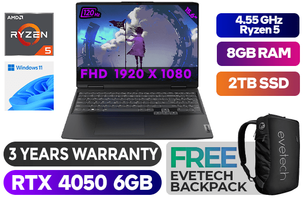 Lenovo IdeaPad Gaming 3 15ARH7 - Ryzen 5 & RTX 4050 Gaming Laptop with ...