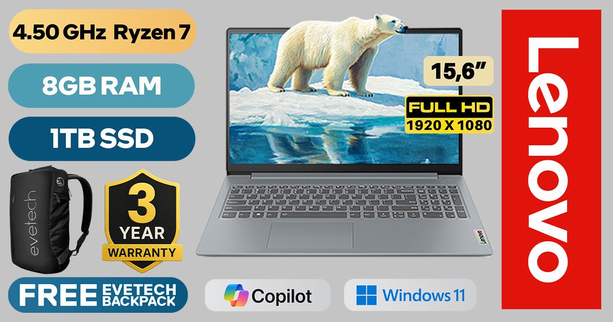 Lenovo IdeaPad Slim 3 - AMD Ryzen 7 Laptop w/ 1TB SSD