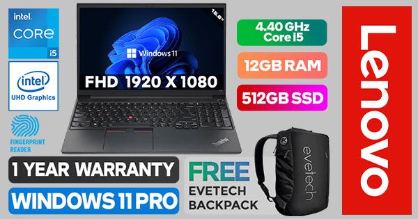 Lenovo ThinkPad E15 Gen 4 - 12th Gen Intel Core i5 Laptop | 12GB RAM