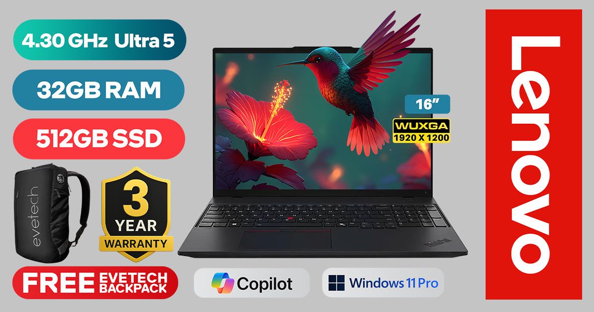 Lenovo ThinkPad L16 G1 with Intel® Core™ Ultra 5 & 32GB RAM - Power & Performance