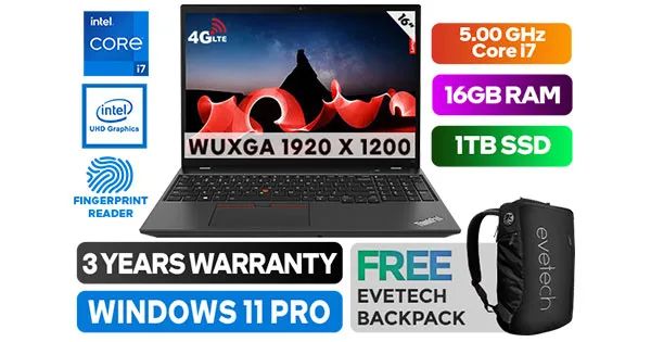 Lenovo ThinkPad T16 Gen 2 - Core i7 Laptop with 1TB SSD | High ...