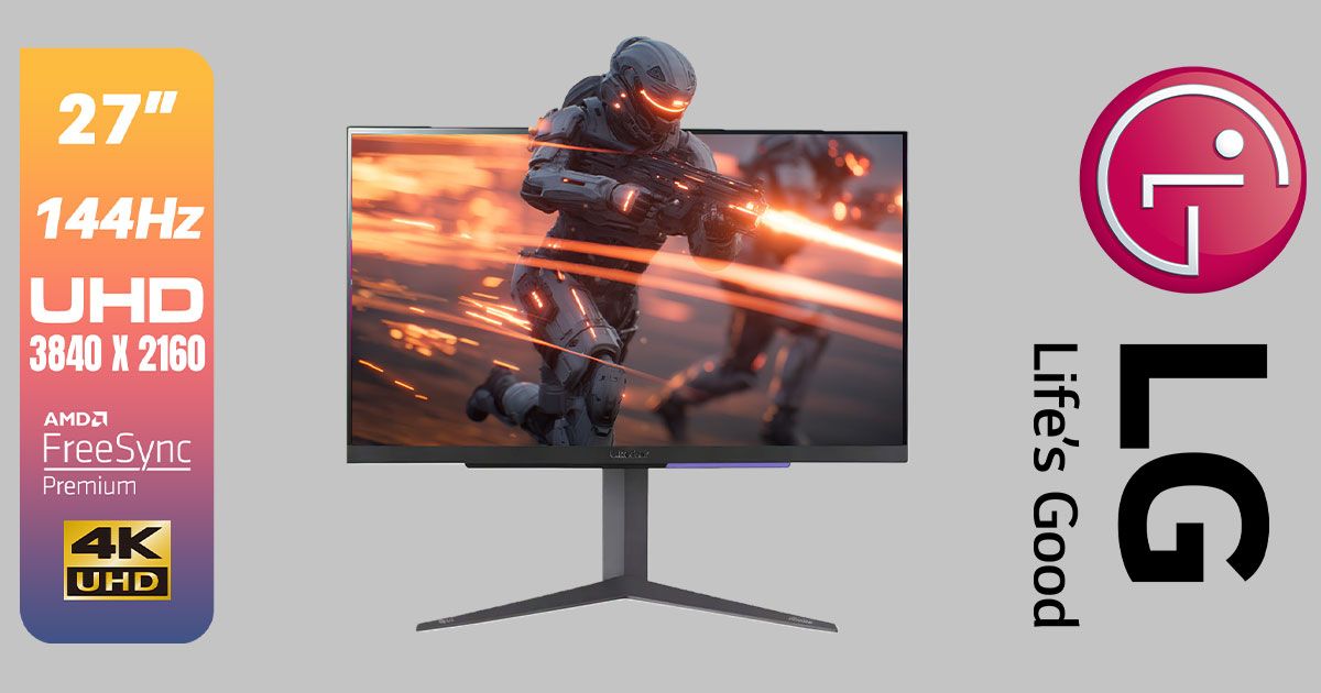 LG 27GR93U UltraGear 27" 4K 144Hz Gaming Monitor