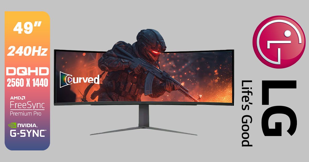 LG UltraGear 49 DQHD Gaming Monitor - Immersive Gaming Experience