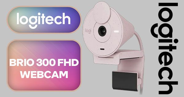 Buy Logitech Brio 300 Full HD Webcam - Stylish Rose Color | High ...