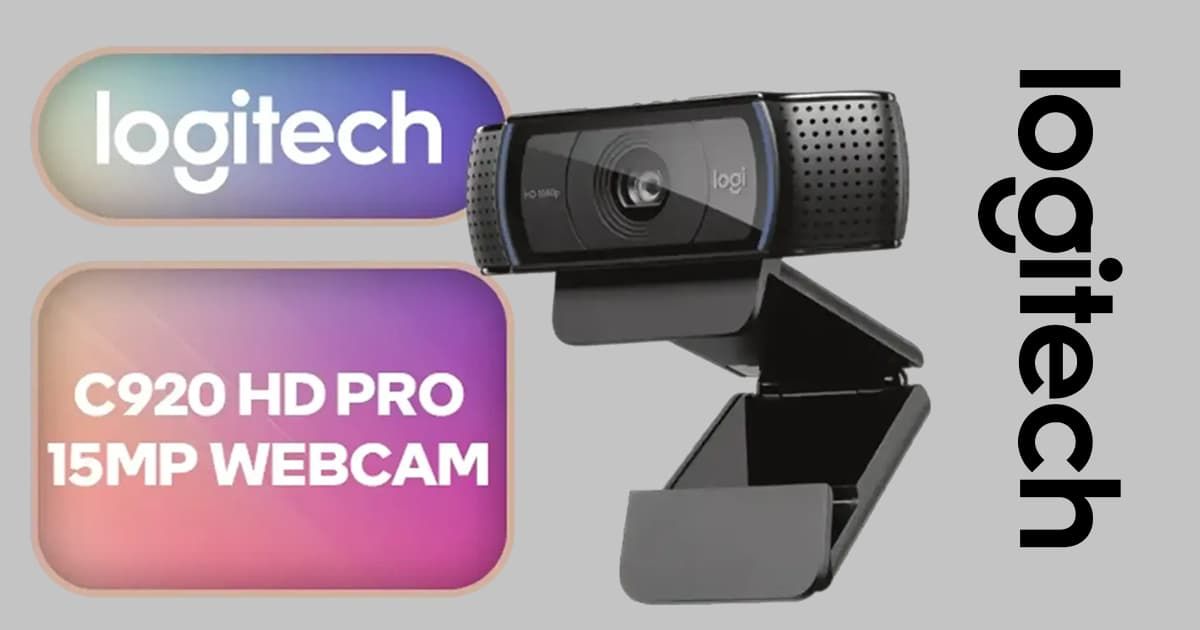 Logitech C920 HD Pro Webcam 1080p/30fps Dual-Mic