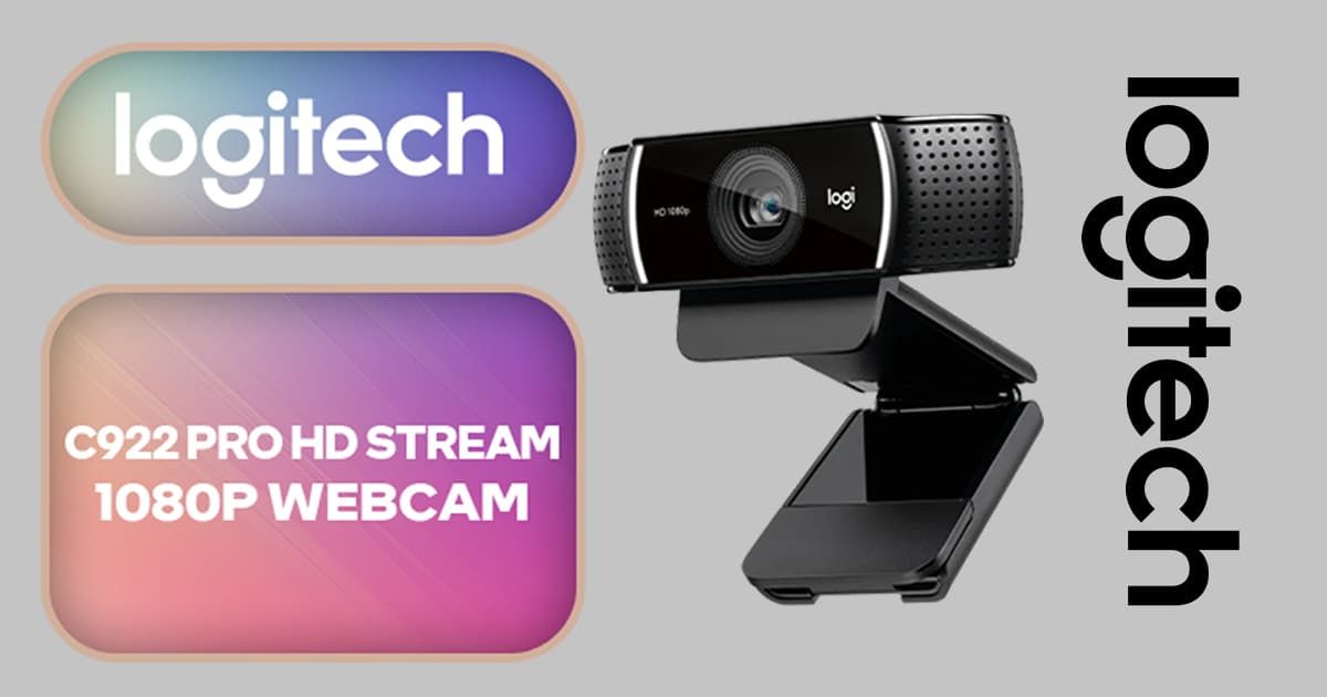 Logitech C922 PRO HD Stream Webcam — 1080p Full HD, Auto Light