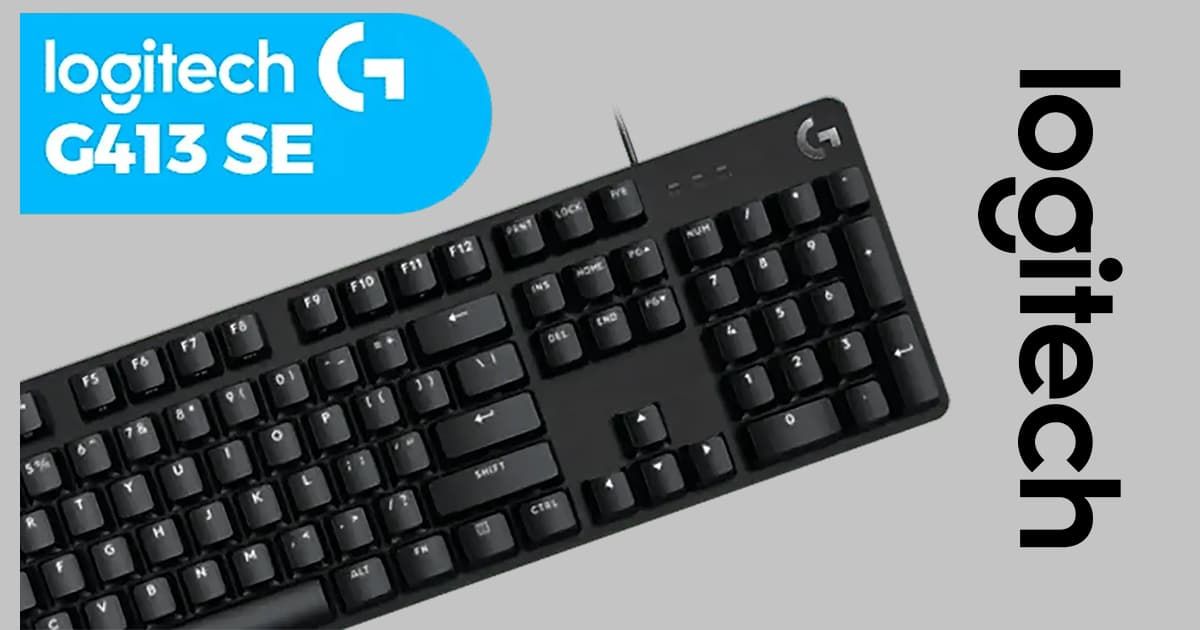 Logitech G413 SE Mechanical Gaming Keyboard – Tactile PBT Keys