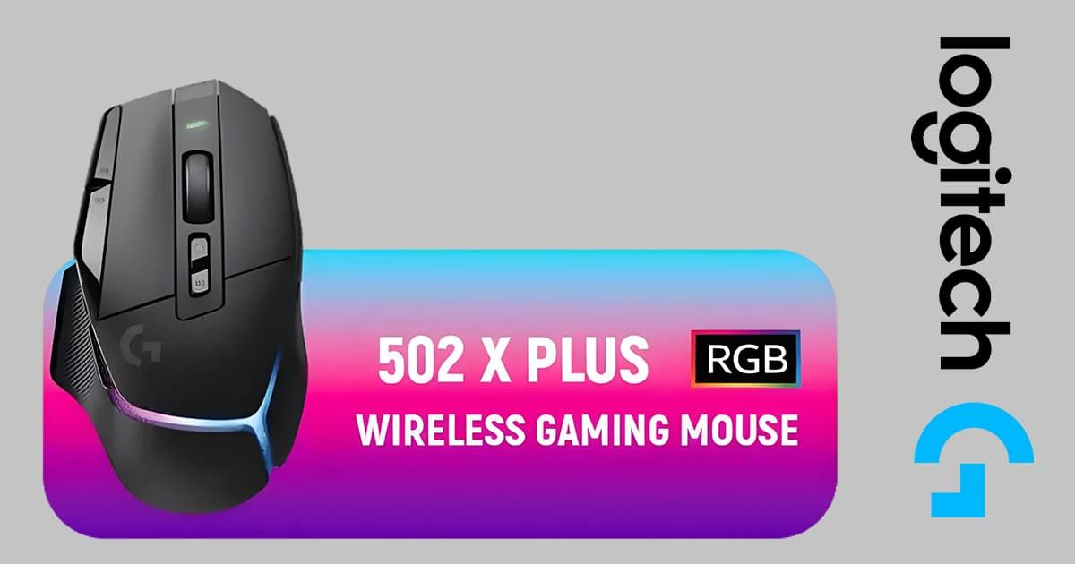 Logitech G502 X PLUS Wireless Gaming Mouse — HERO 25K