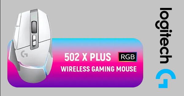Logitech G502 X PLUS Wireless Gaming Mouse — HERO 25K, LIGHTSPEED