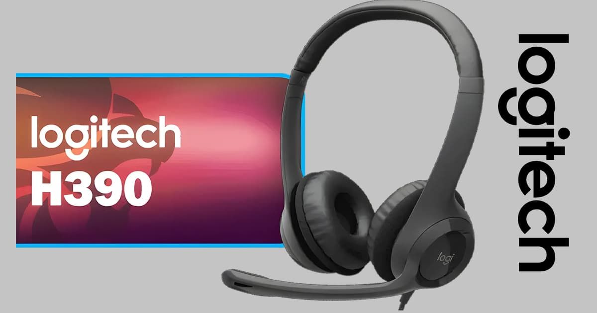 Logitech H390 USB Headset — Noise-Cancelling Mic, USB