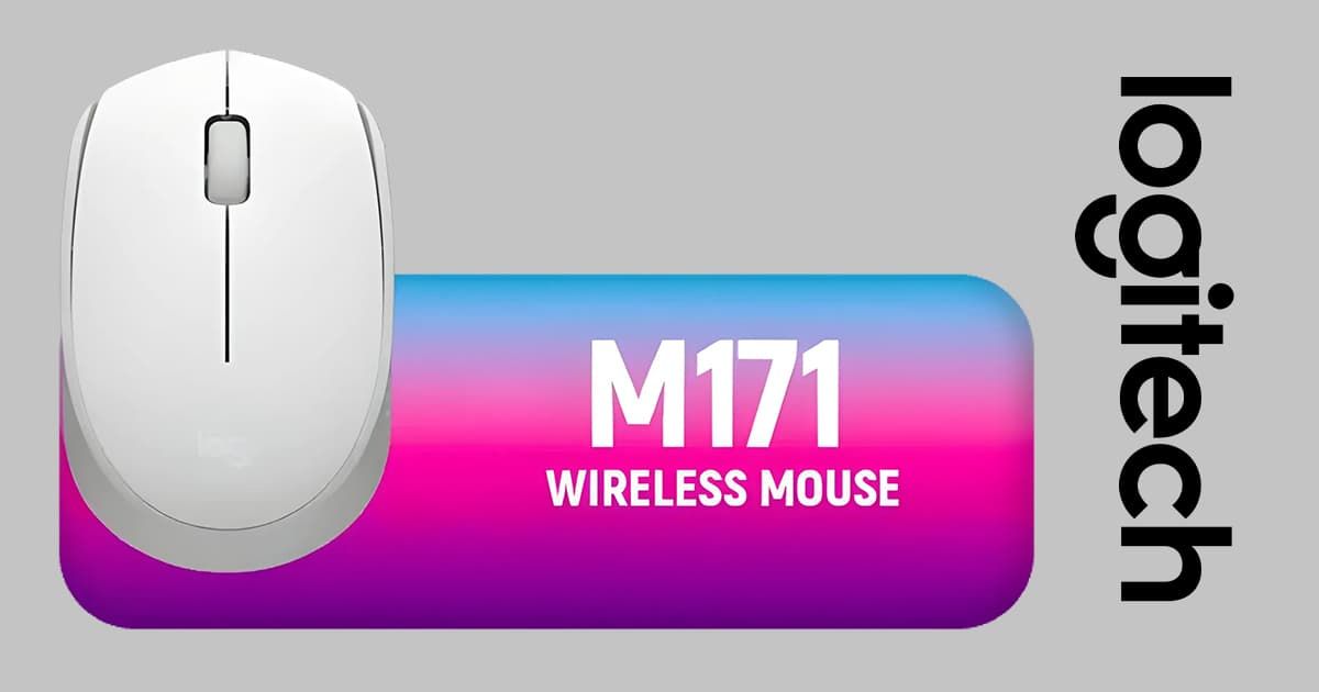 Logitech M171 Wireless Mouse - 1000 DPI, White