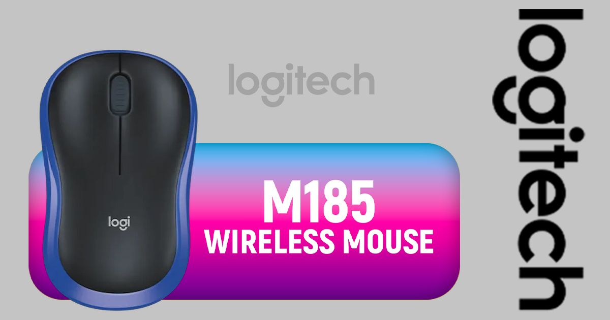 Logitech M185 Wireless Mouse Blue - Reliable & Comfortable