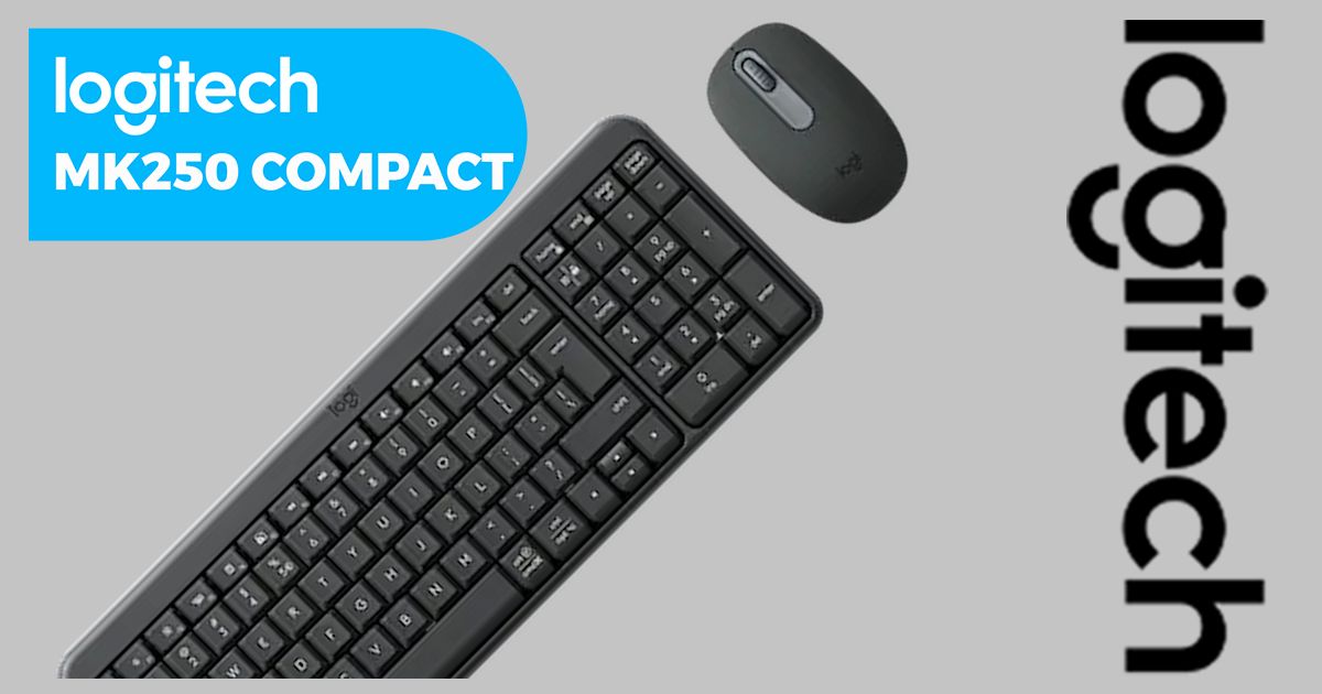 Logitech MK250 Wireless Combo - Compact Bluetooth Keyboard & Mouse