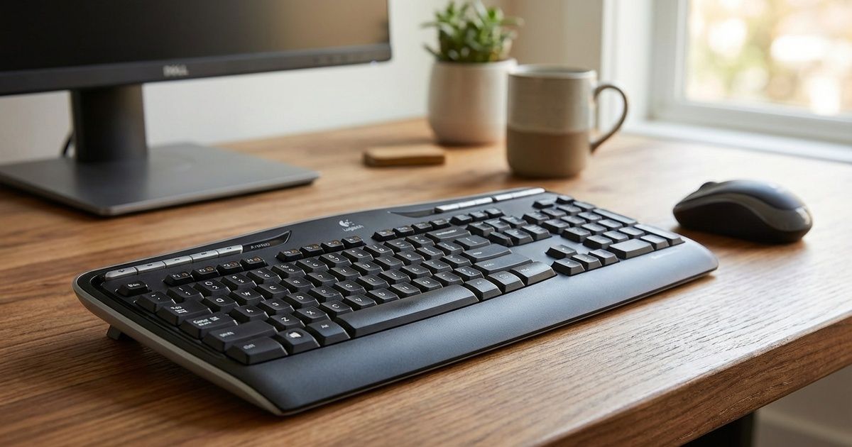 Logitech MK330 Wireless Keyboard & Mouse Combo — Long Battery, Spill ...