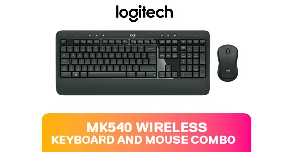 Logitech MK540 Wireless Keyboard and Mouse Combo - Comfort & Efficiency
