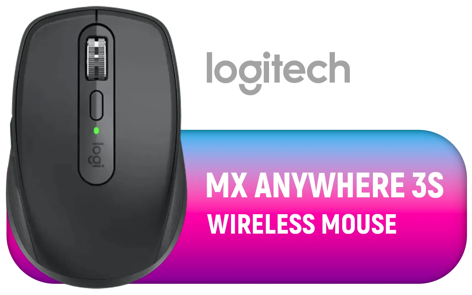 Logitech MX Anywhere 3S Compact Mouse — 8000 DPI, Wireless