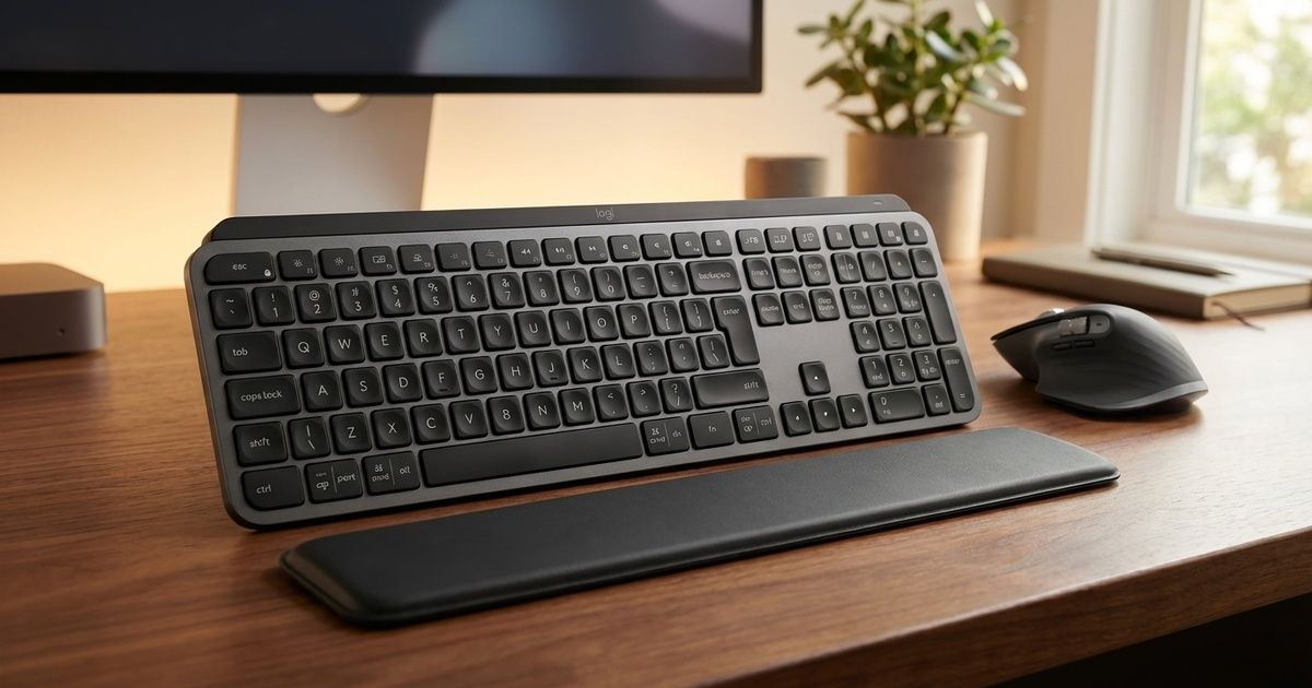 Logitech MX Keys S Combo — Wireless Backlit Keyboard for Productivity ...