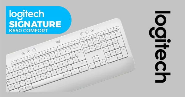 Logitech Signature K650 Wireless Keyboard - Off White | Ergonomic & Stylish