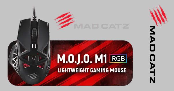 Mad Catz M.O.J.O. M1 Lightweight Gaming Mouse - Precision & Comfort